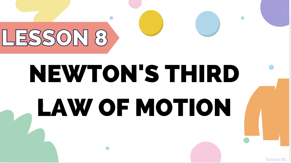 Newton’s Third Law of Motion – Science BC