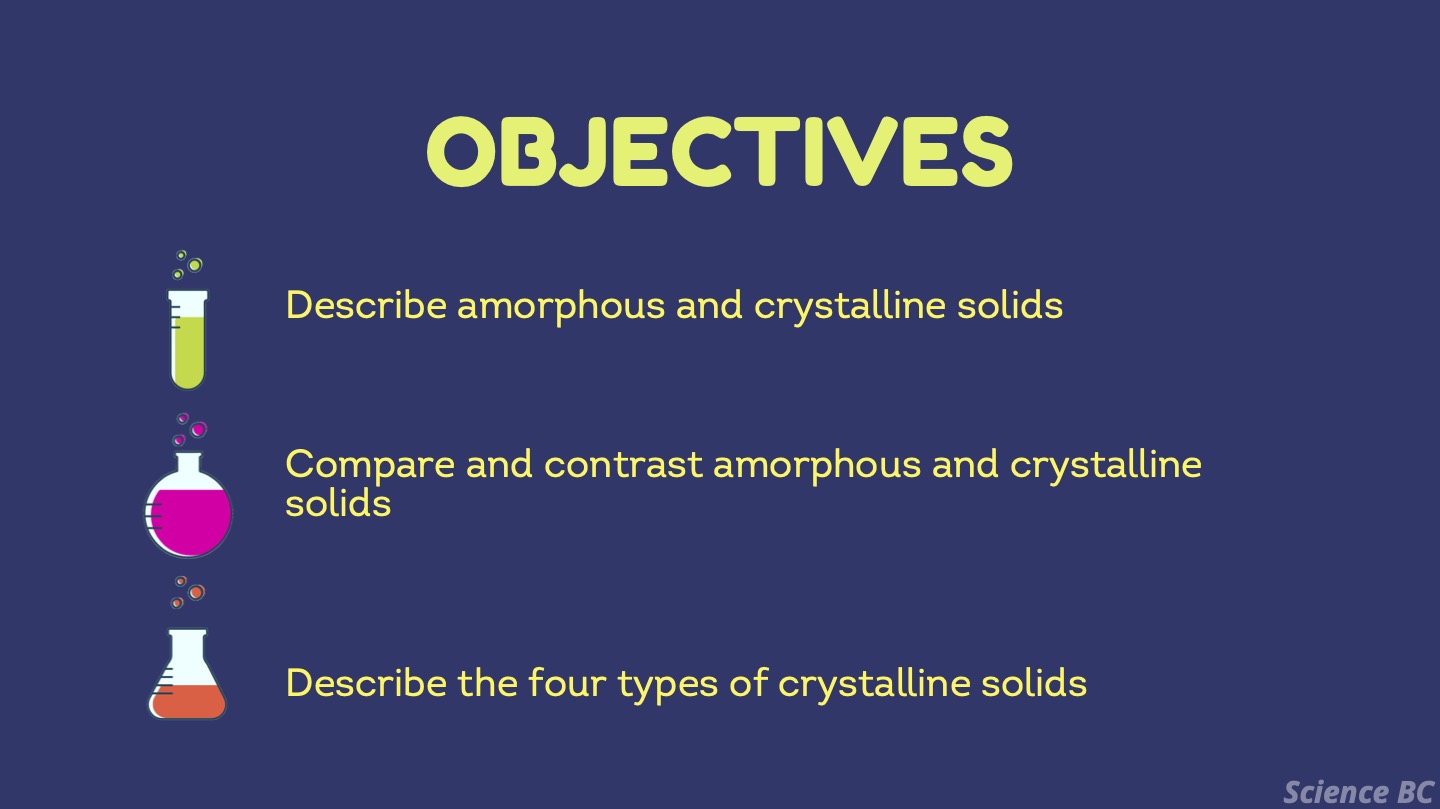 Amorphous and Crystalline Solids – Science BC