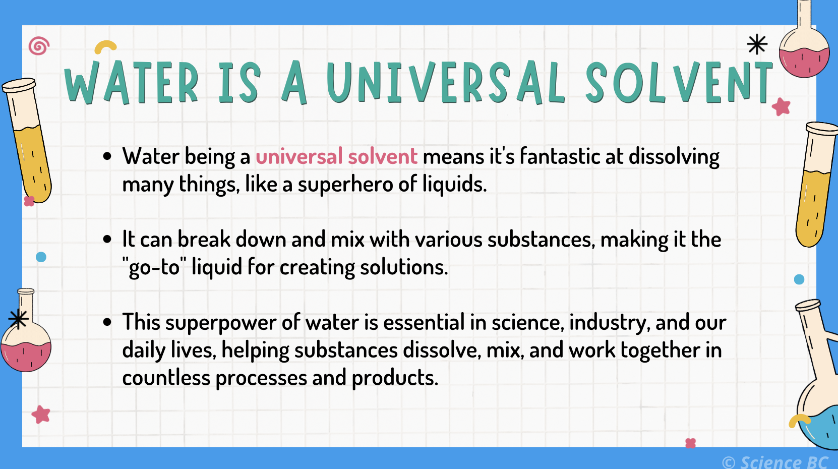 Water: The Universal Solvent – Science BC