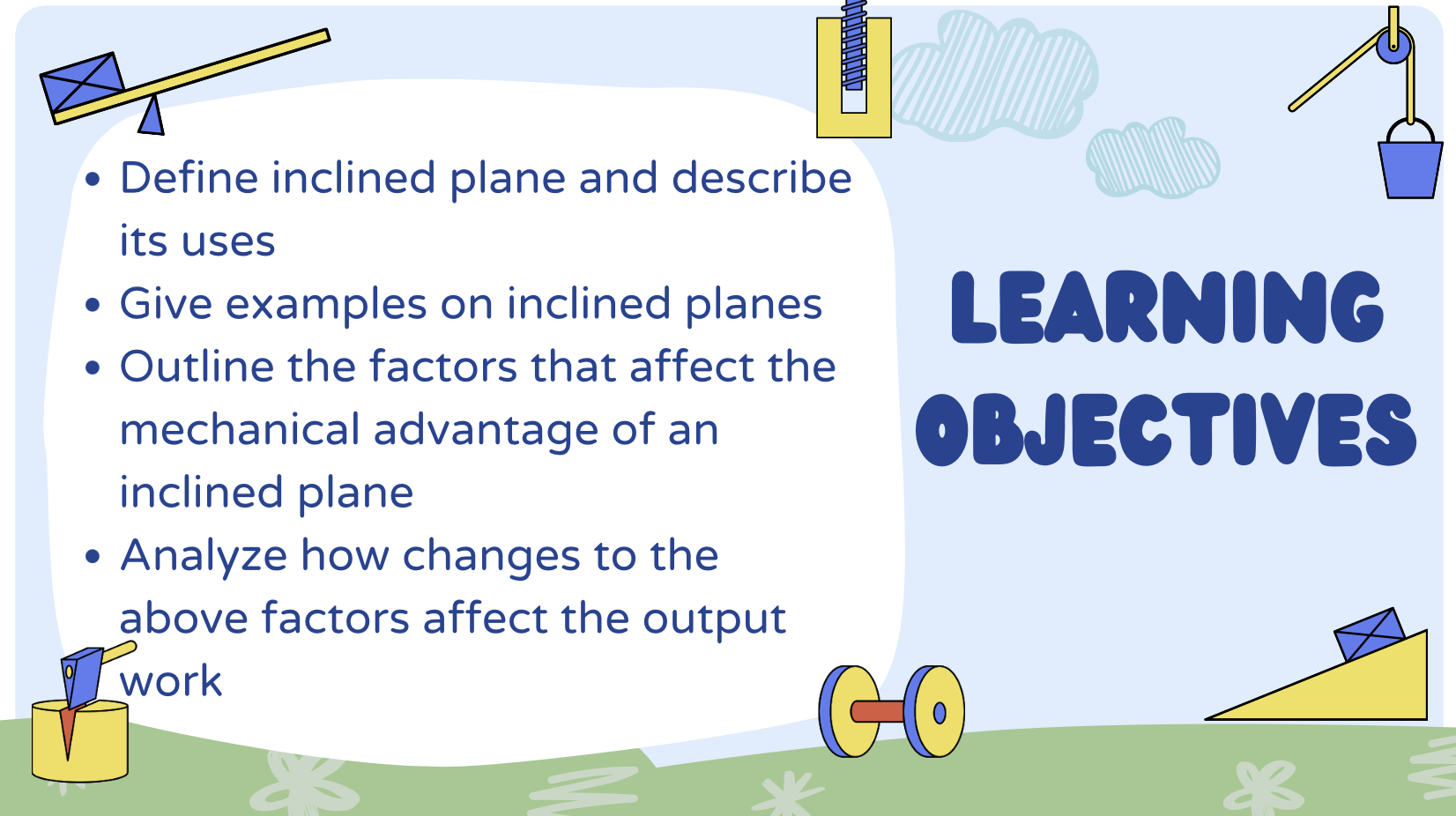 Simple Machines: Inclined Planes – Science BC