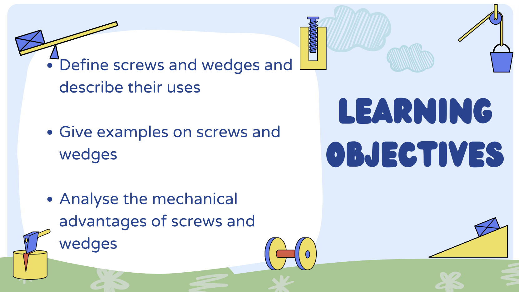 Simple Machines: Screws and Wedges – Science BC