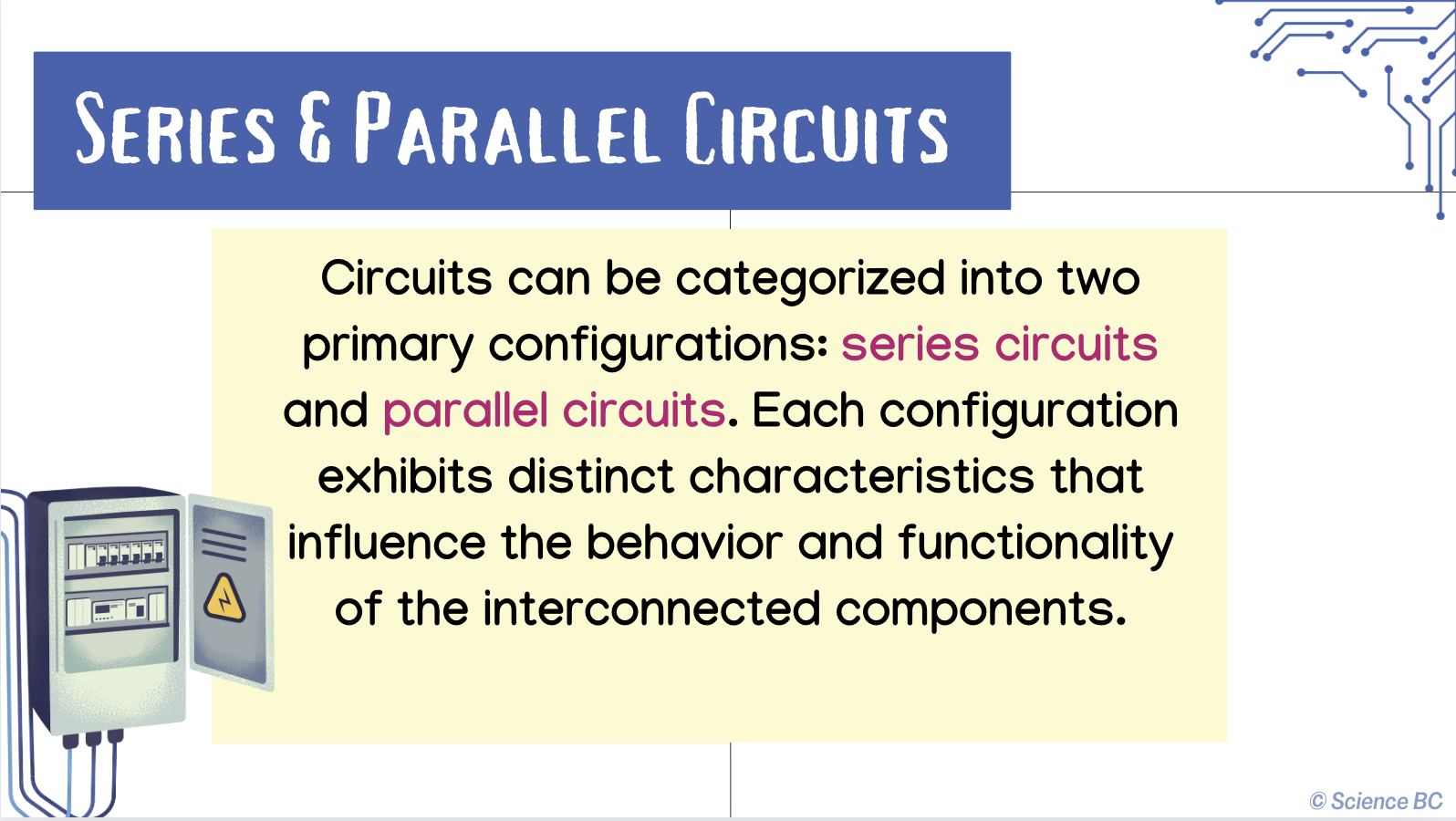 Series and Parallel Circuits (1): Theory – Science BC