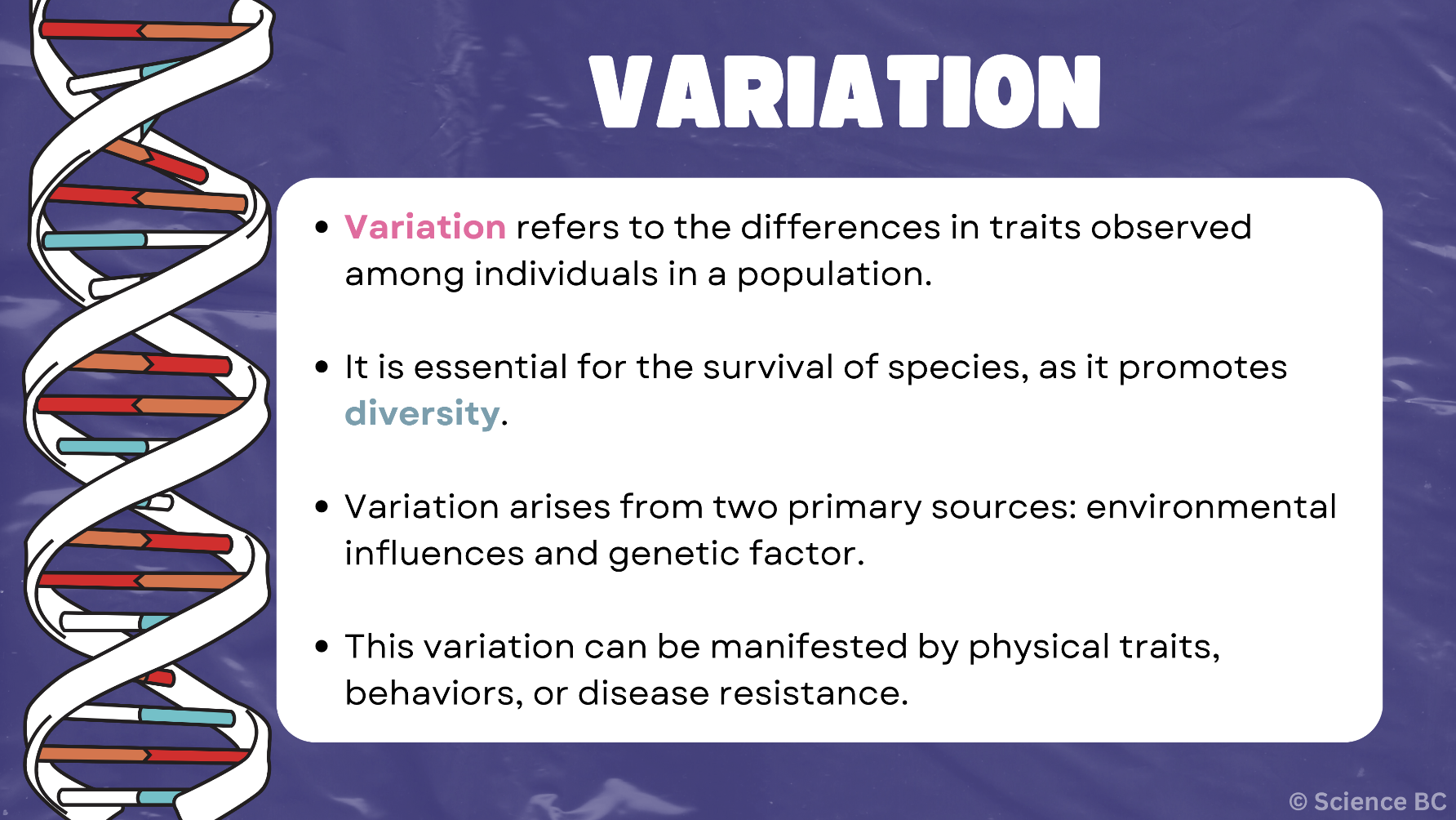 Genetic Variation – Science BC