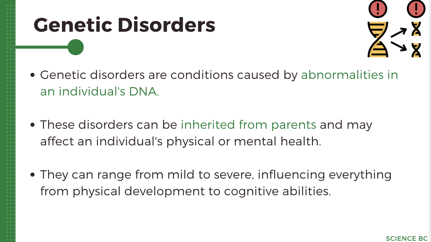 Genetic Disorders – Science BC
