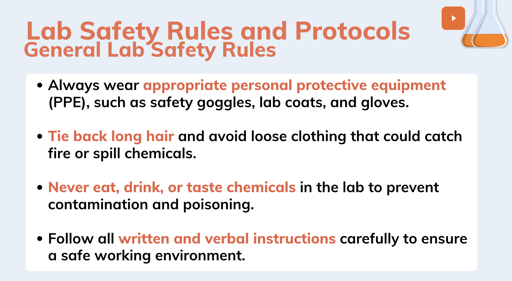 Lab Safety + Intro to Chemical Reactions – Science BC