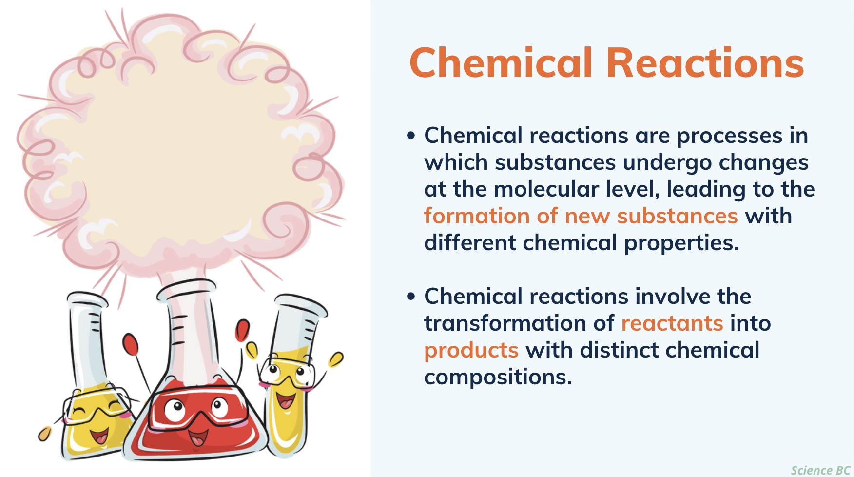 Lab Safety + Intro to Chemical Reactions – Science BC