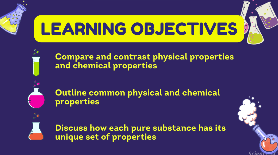 Properties of Pure Substances: Physical & Chemical Properties – Science BC